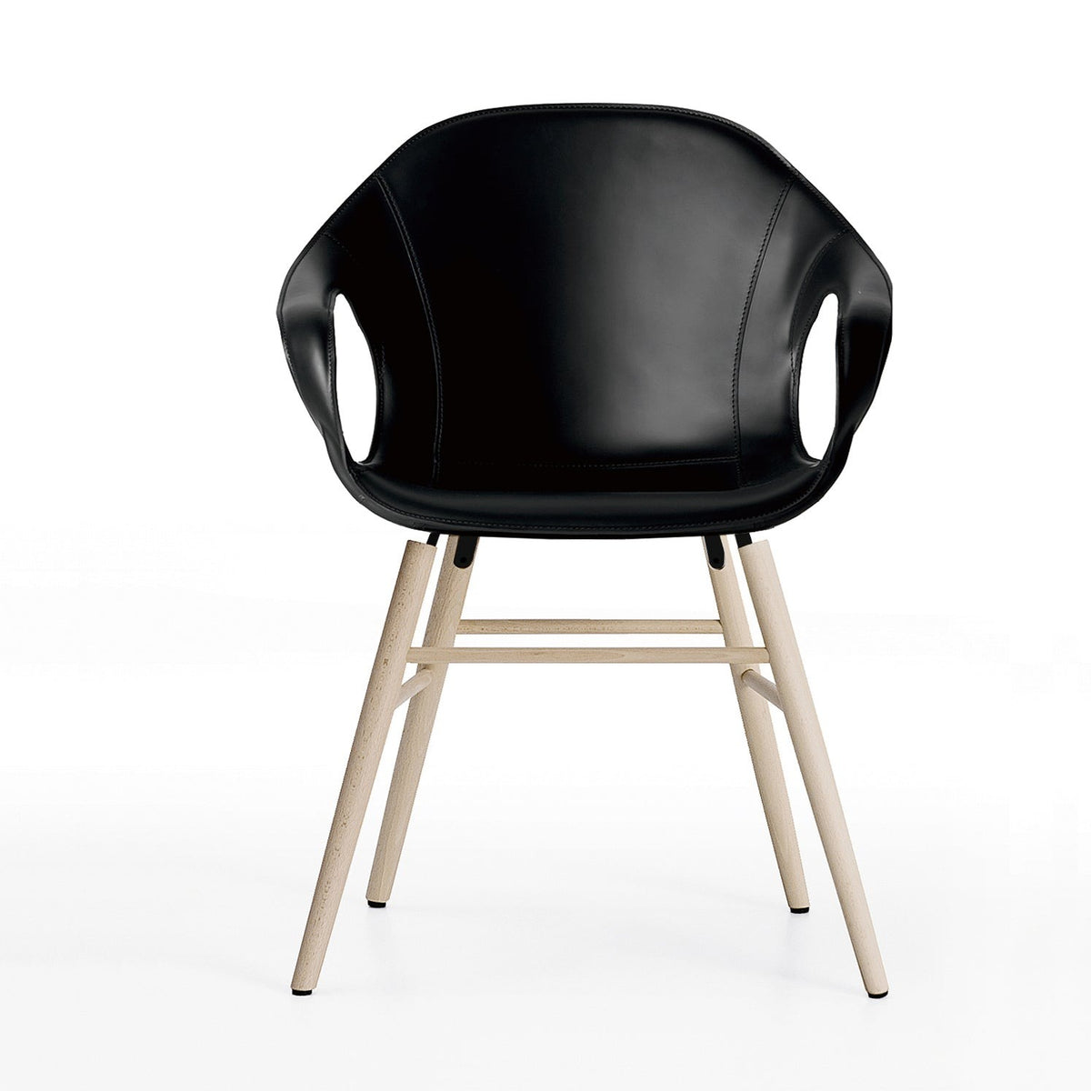 ELEPHANT Wooden Base Chair - Hide Upholstered Seat — MyConcept Hong Kong